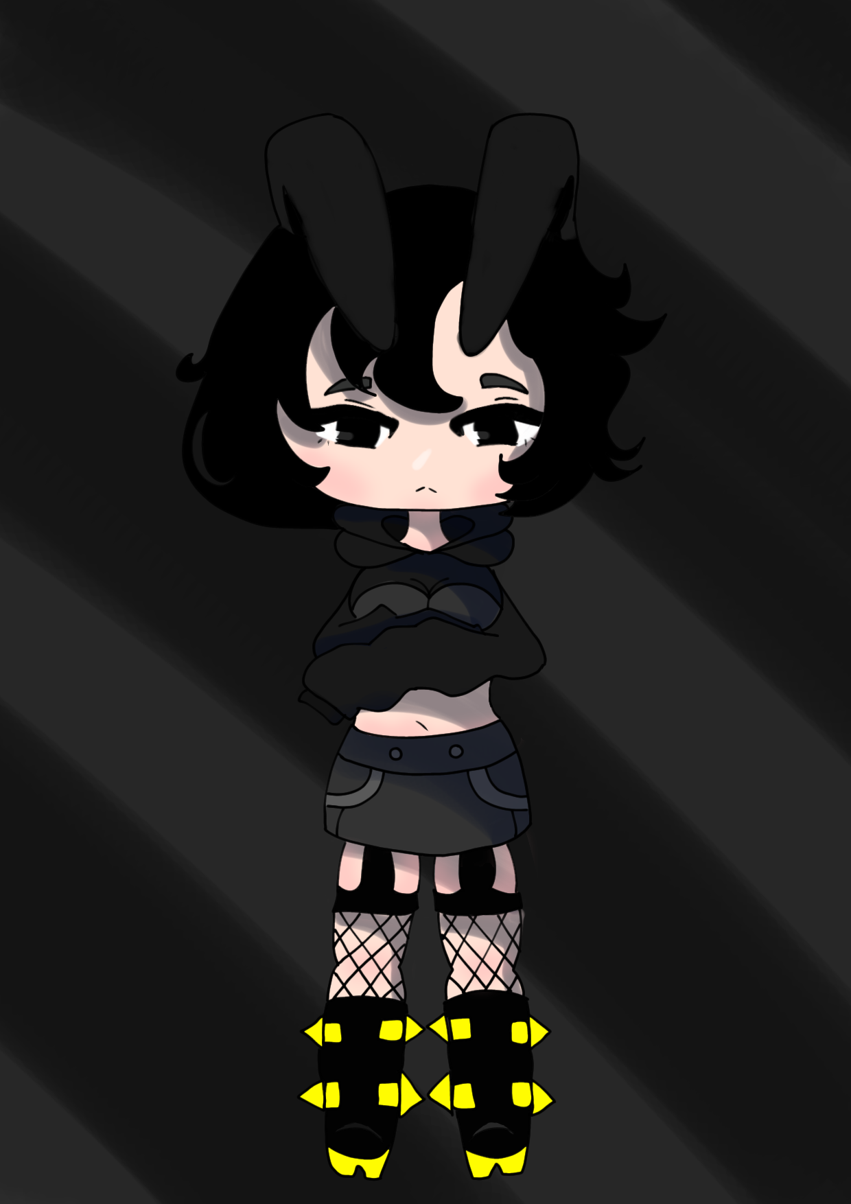 Alt Gacha OC 💀🖤☠ - ibisPaint