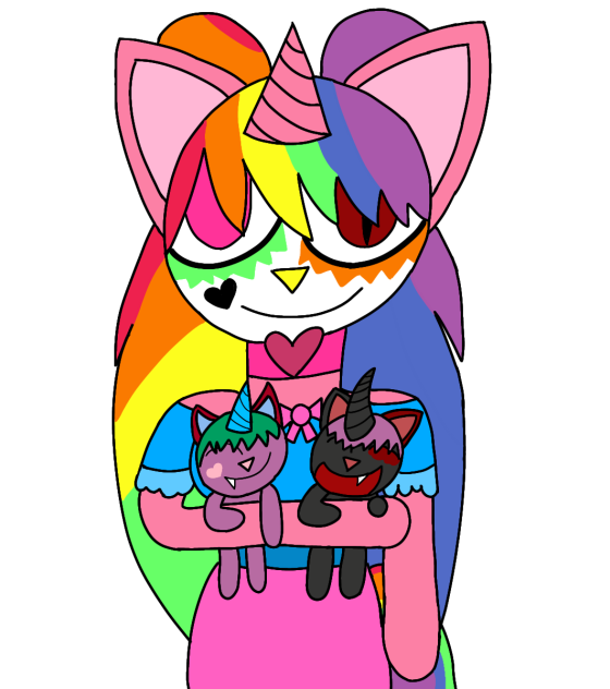 Future RainbowDoggieUnicorn and her kids - ibisPaint