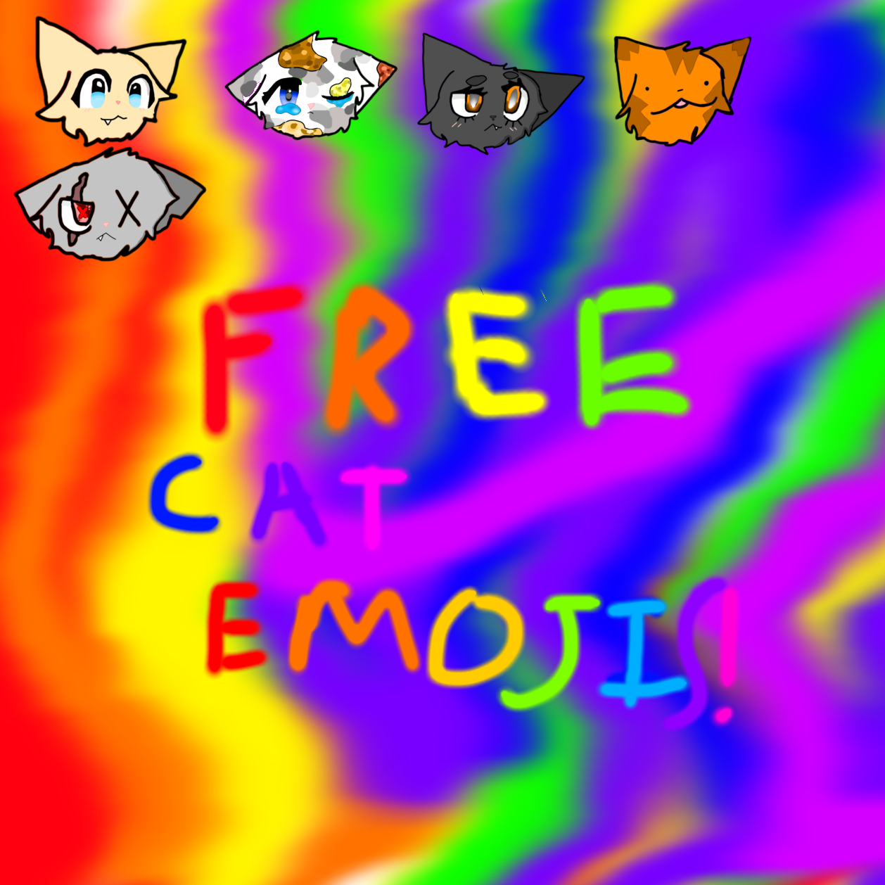 Cute cat emojis - ibisPaint