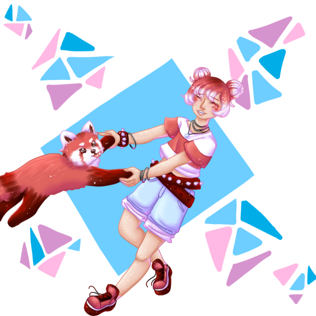 Red Panda people - ibisPaint