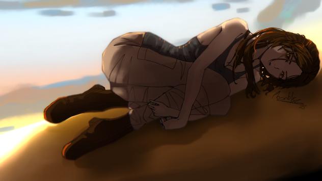 Lara Croft - Desert - ibisPaint