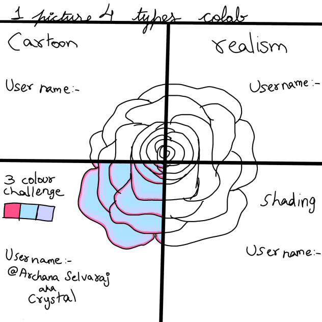 1 pic 4 types colab - ibisPaint