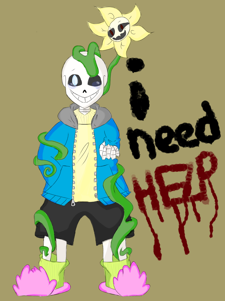 Flowey Possession Sans! - ibisPaint