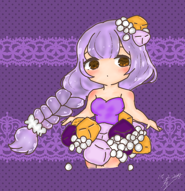 taro dessert chibi - ibisPaint
