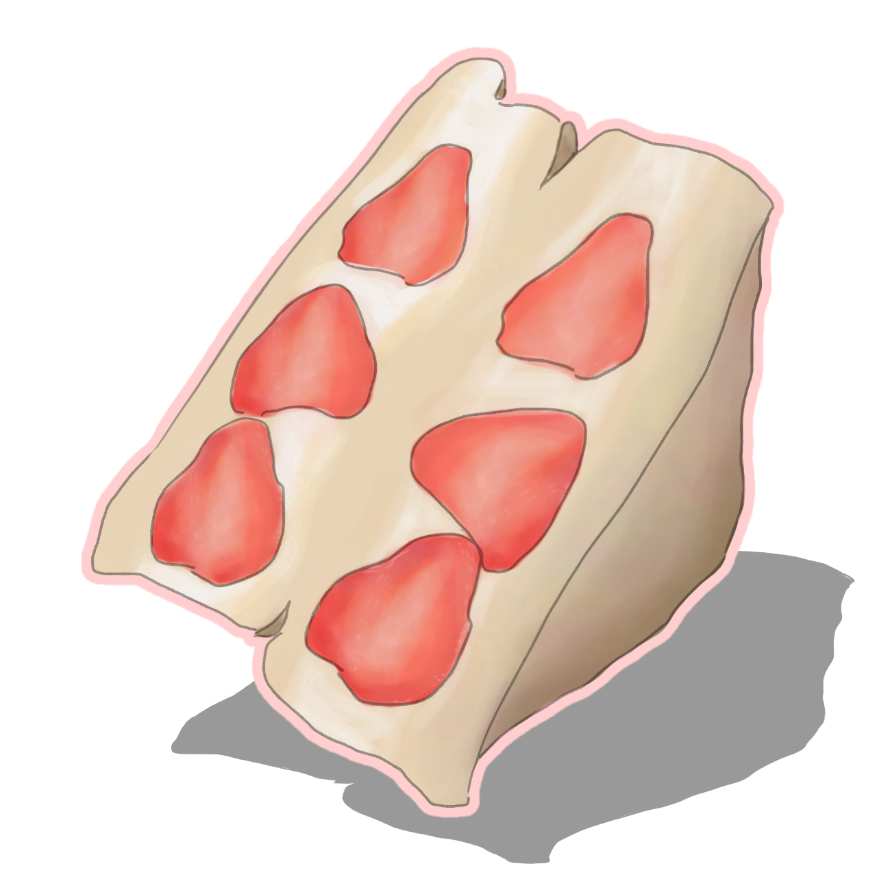 strawberry sando - ibisPaint