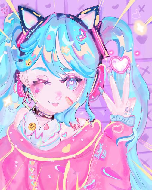 Gamer miku - ibisPaint