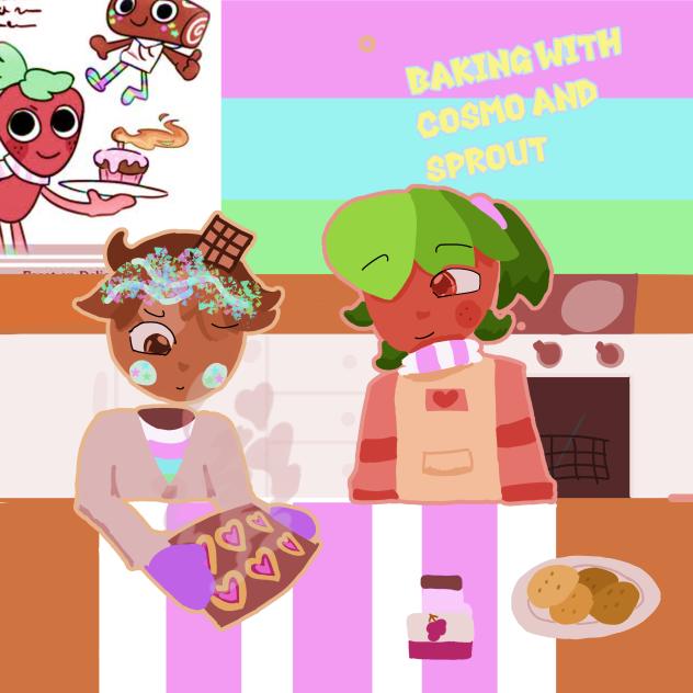 Baking with Cosmo and Sprout - ibisPaint