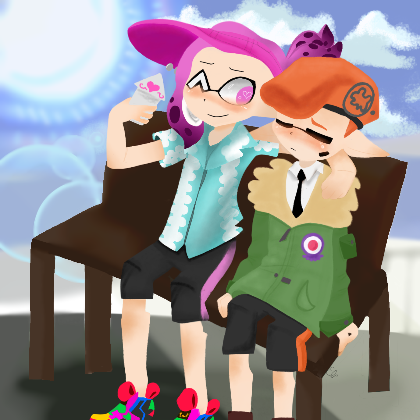 Speedpaint of Aloha&Army - ibisPaint