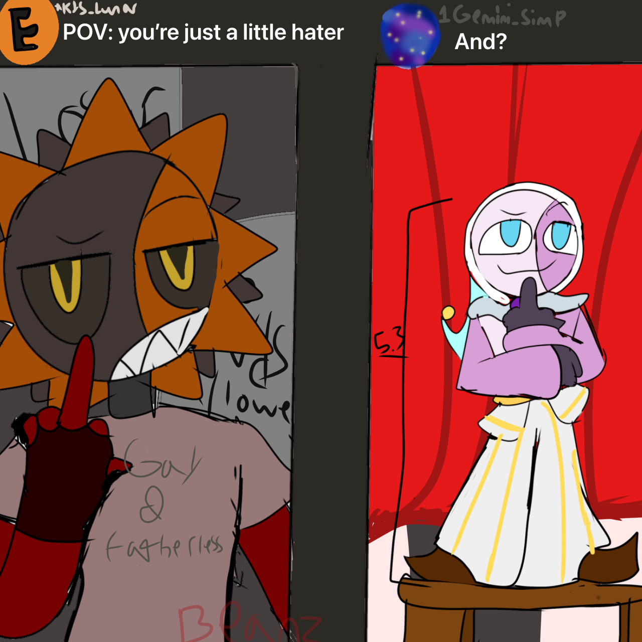 Eclipse and Lunar meme - ibisPaint