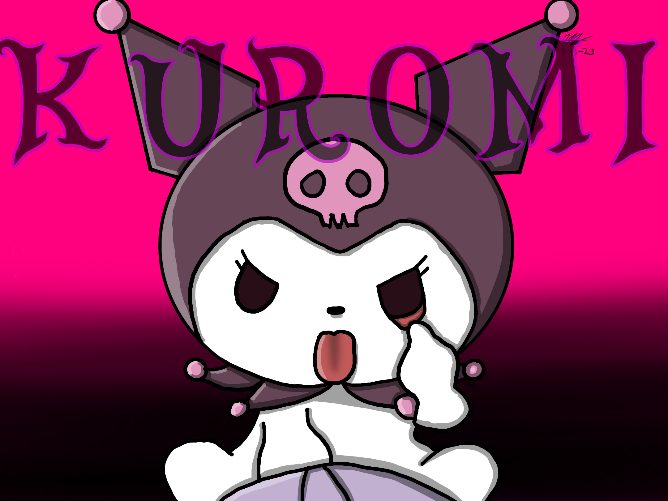 Another Kuromi cuz hyperfixation - ibisPaint