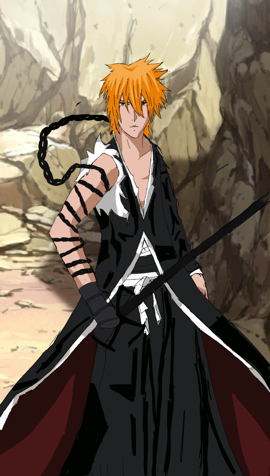 drawing ichigo dangai - ibisPaint