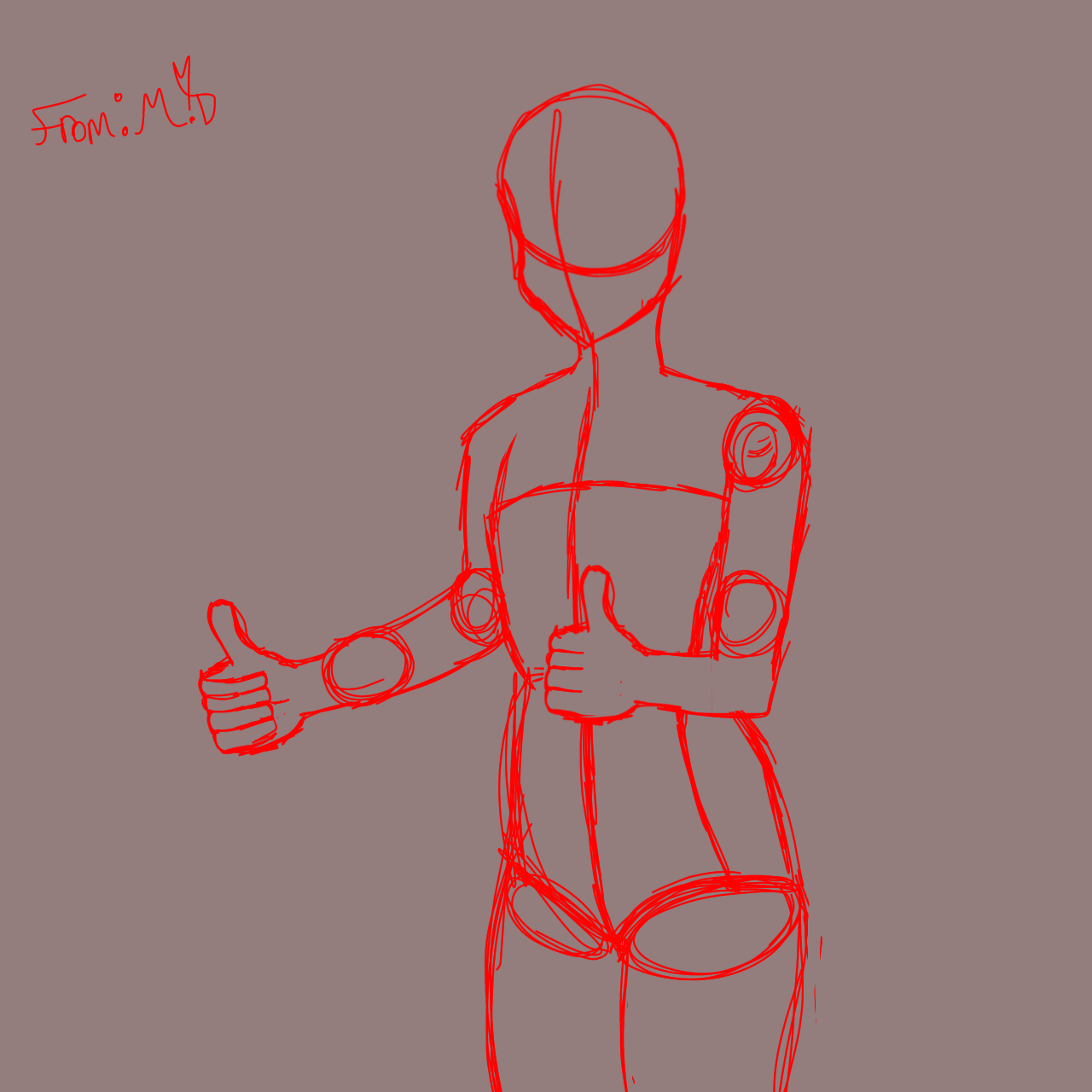 Free pose - ibisPaint