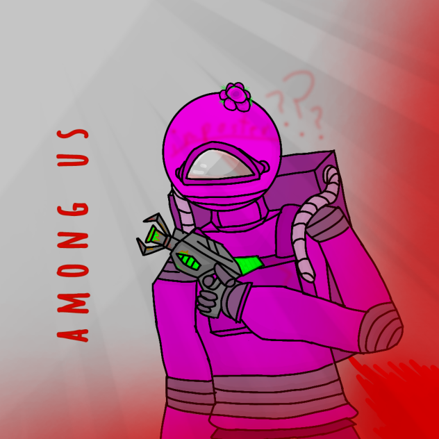 Among us Pink imposter - ibisPaint