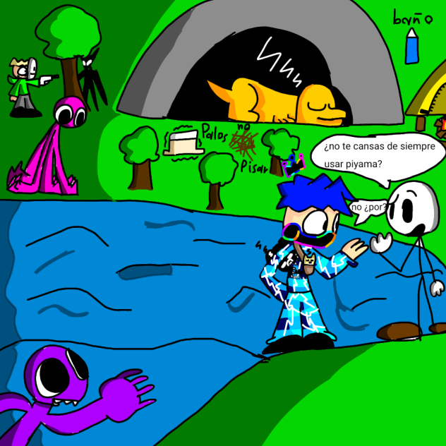 rainbow Friends chapter2 - ibisPaint