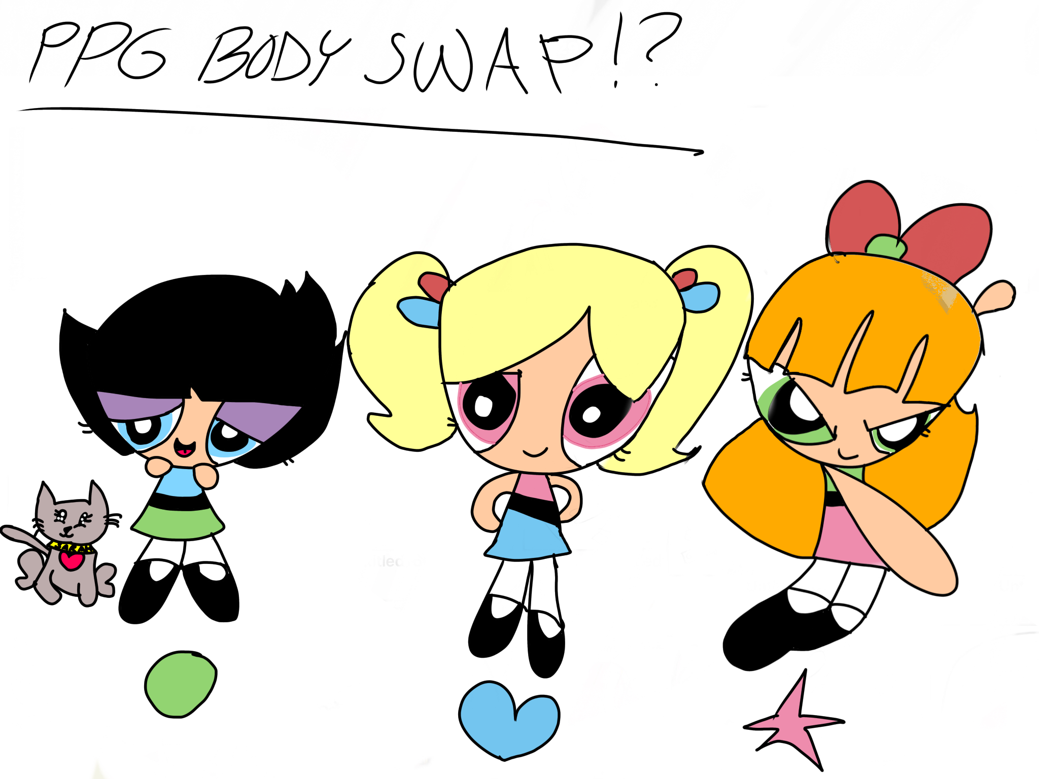 Powerpuff girl body swap! - ibisPaint