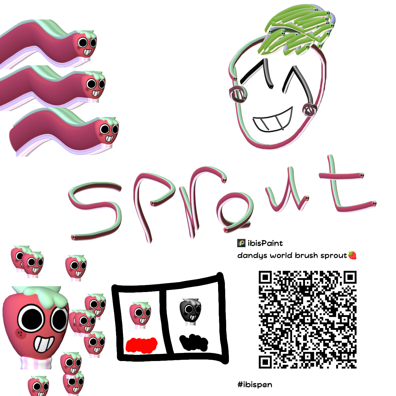 dandys world brush sprout🍓 - ibisPaint