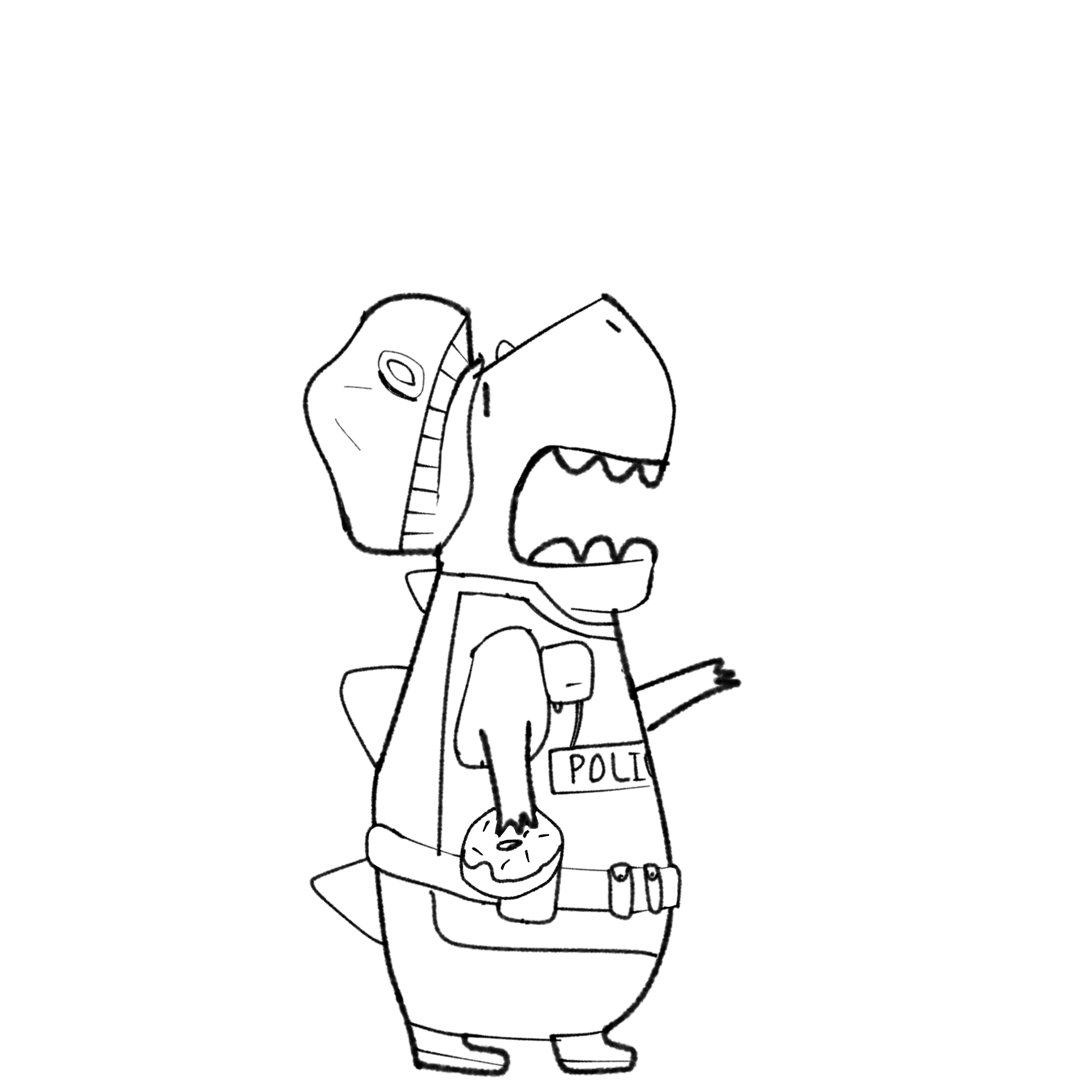 Dino police … - ibisPaint