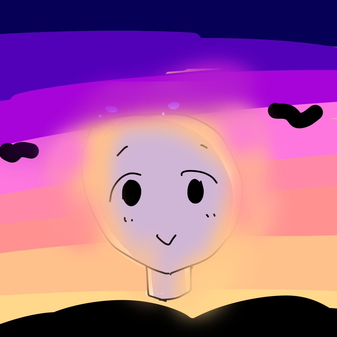 Sunset bald - ibisPaint