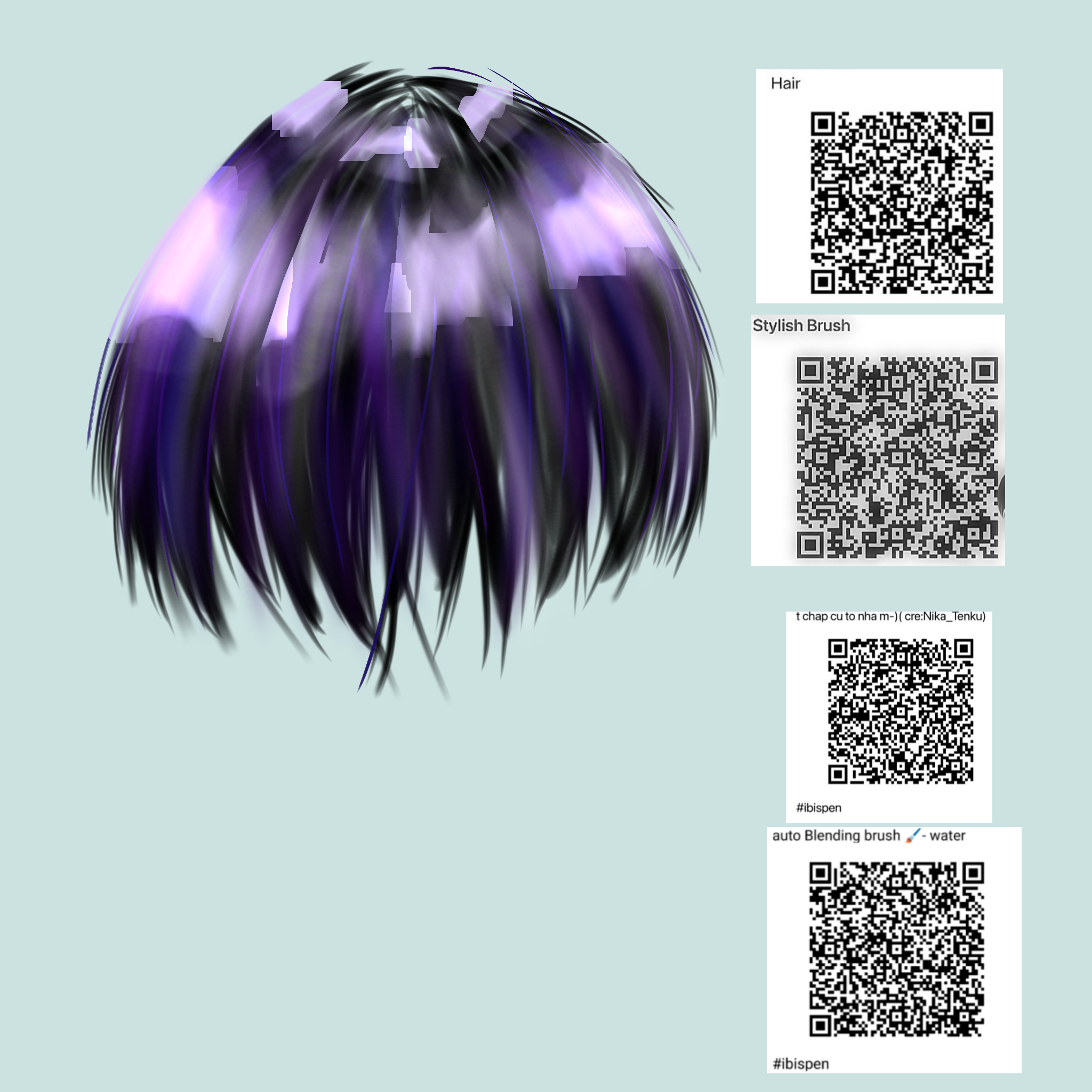 A hair QR code - ibisPaint