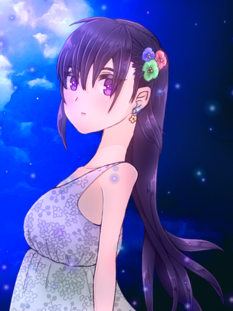 Come see the moonlight - ibisPaint