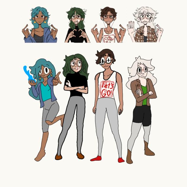 new characters to my new comic - ibisPaint