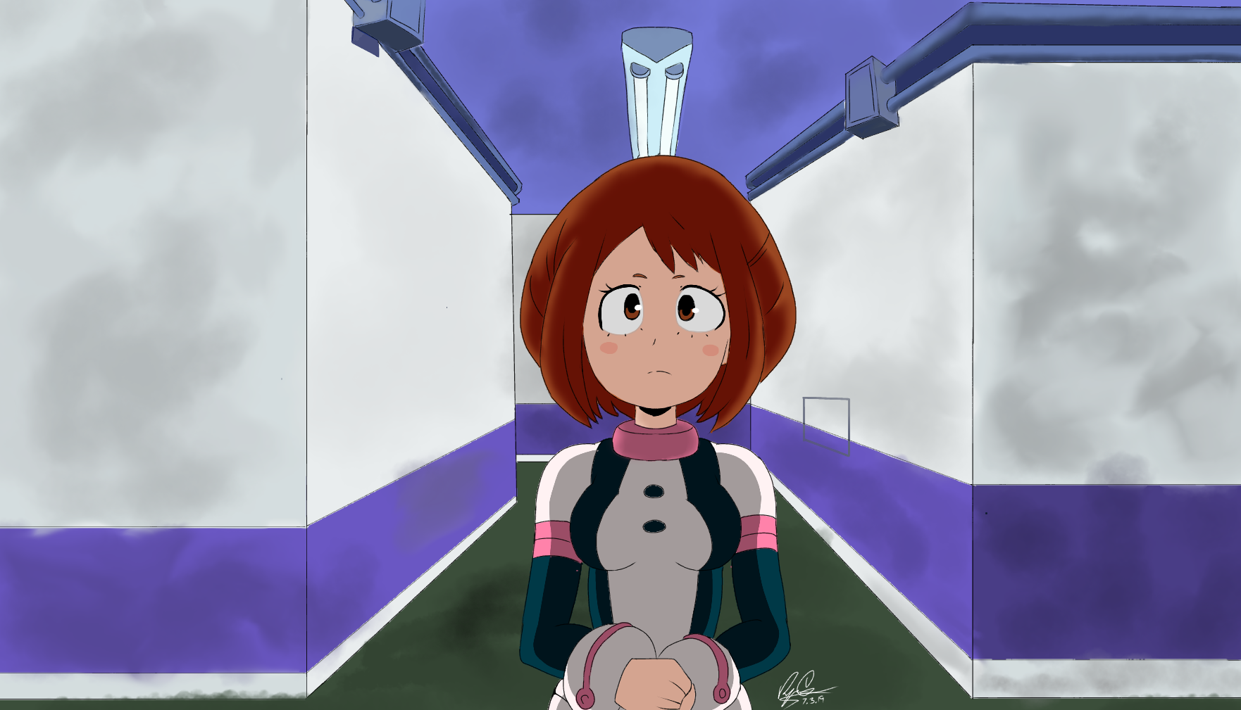 Uraraka Ochako scene redraw - ibisPaint