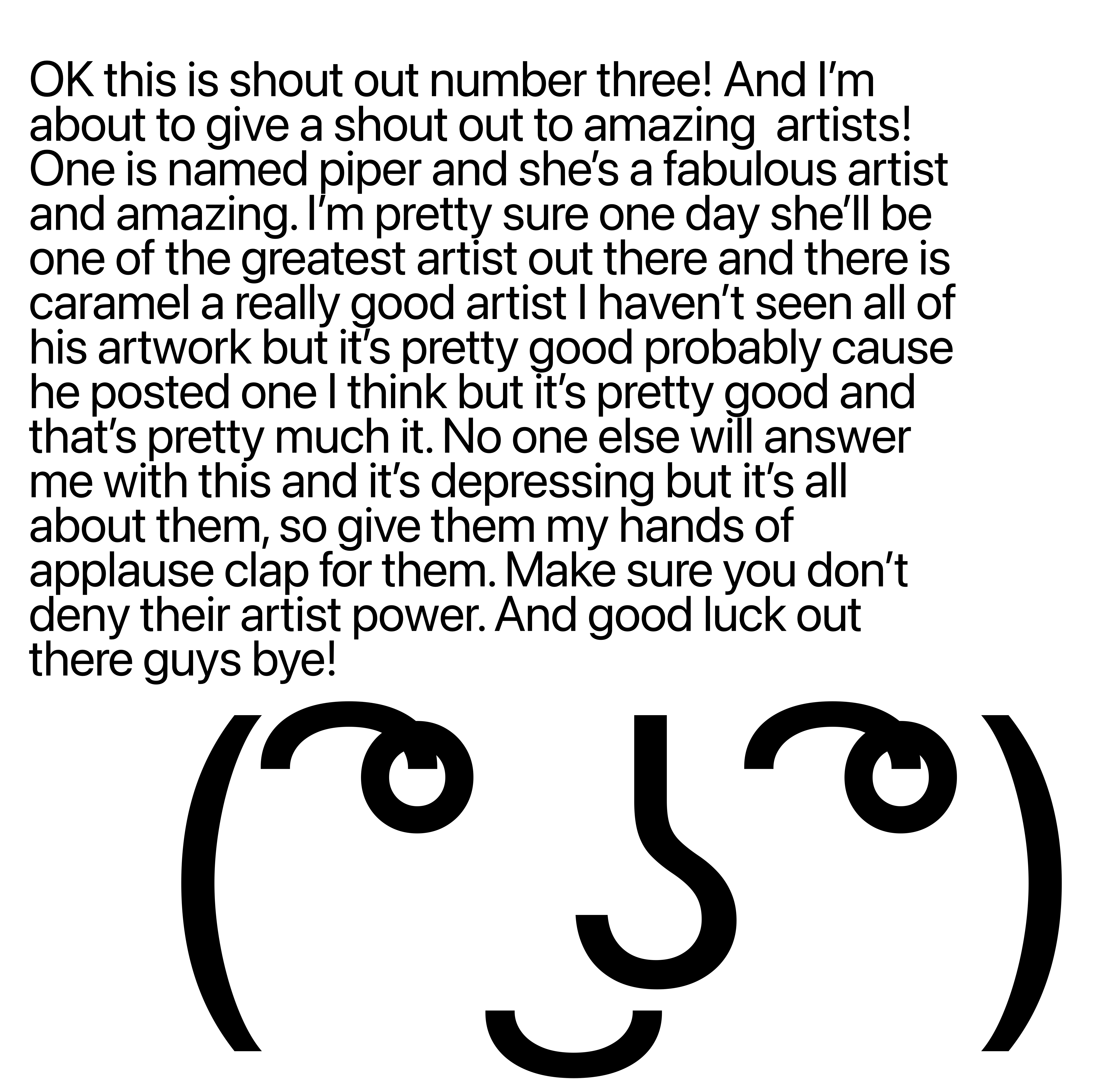 Shout out three! - ibisPaint