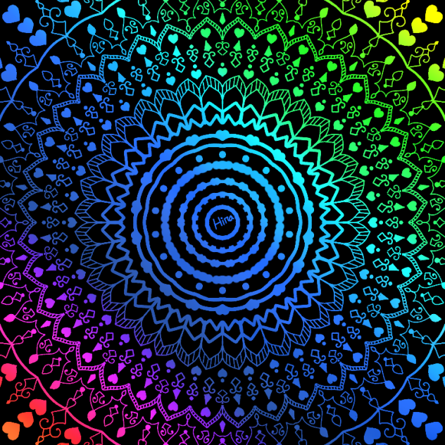 Rainbow Mandala🌈🌈 - ibisPaint