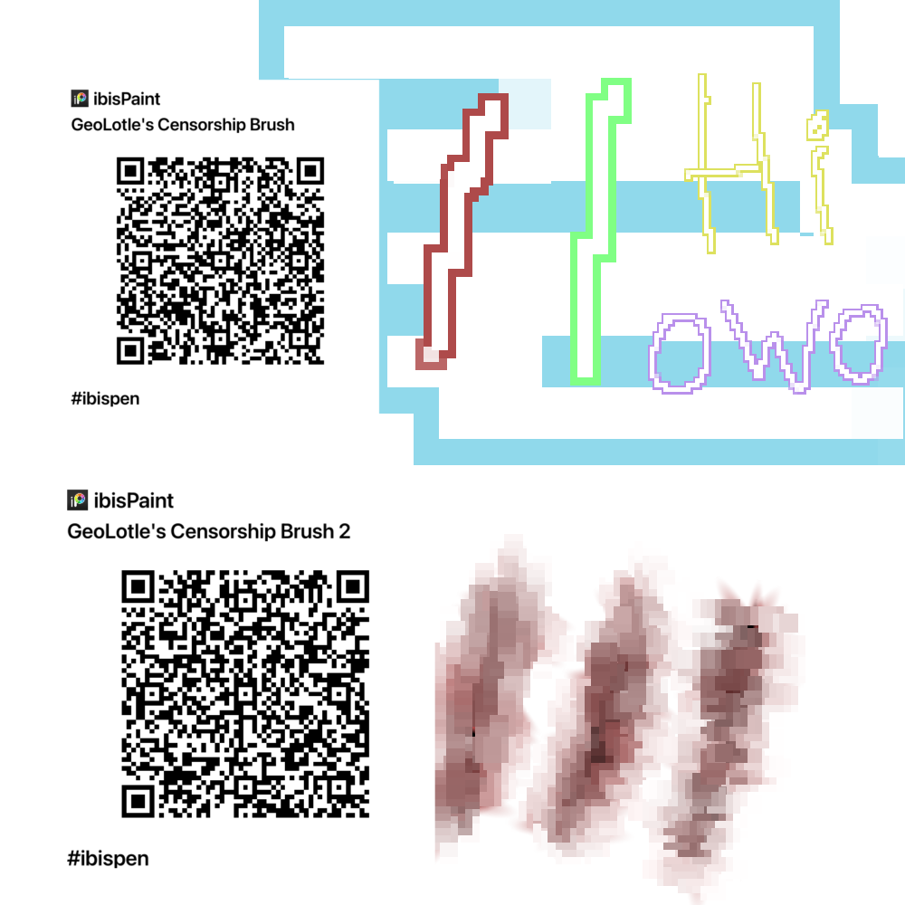 Censor Text and Censor Brush Pack - ibisPaint
