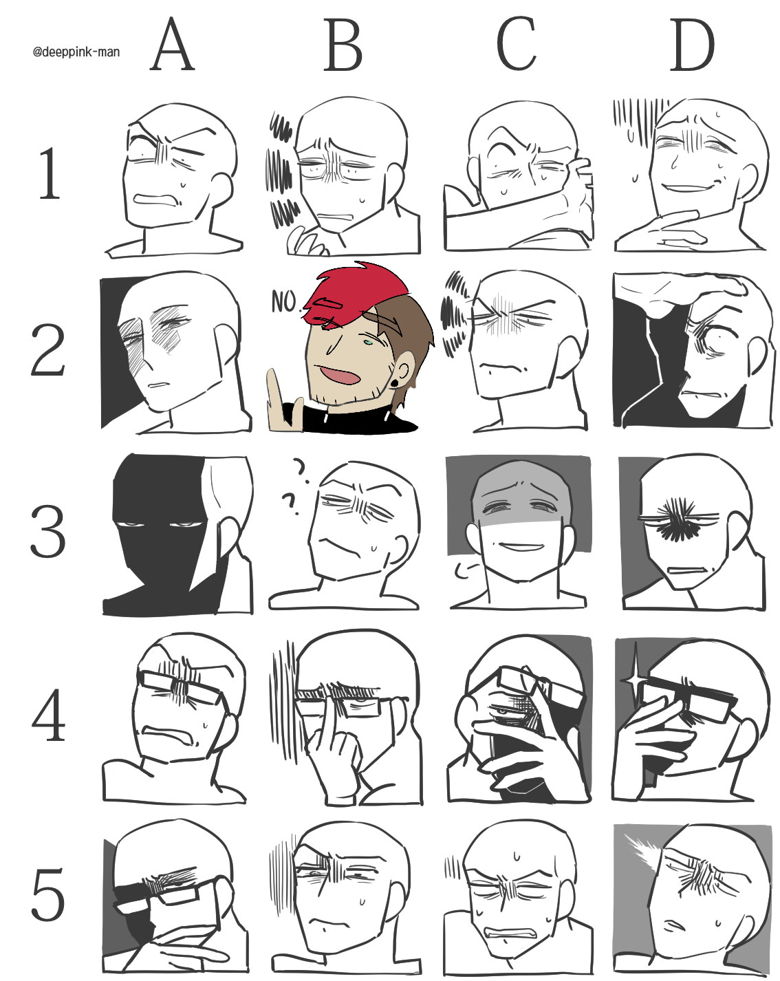 Anger Disgust emotion collab - ibisPaint