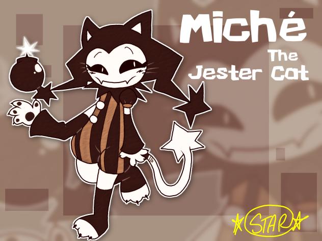Regretevator Miché the Jester cat - ibisPaint