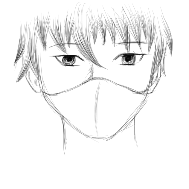 Masked boy - ibisPaint