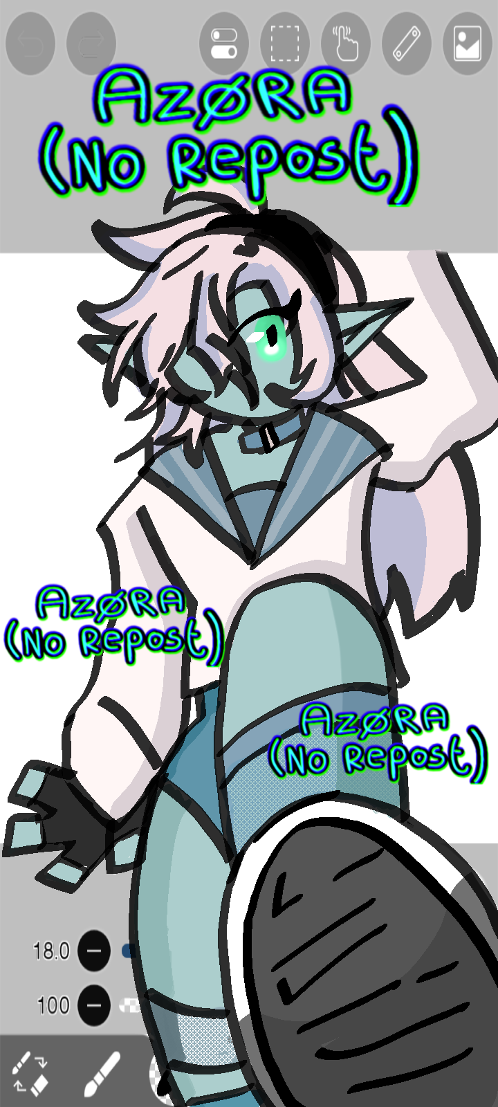 Don't mind her...😉(My principal oc) - ibisPaint