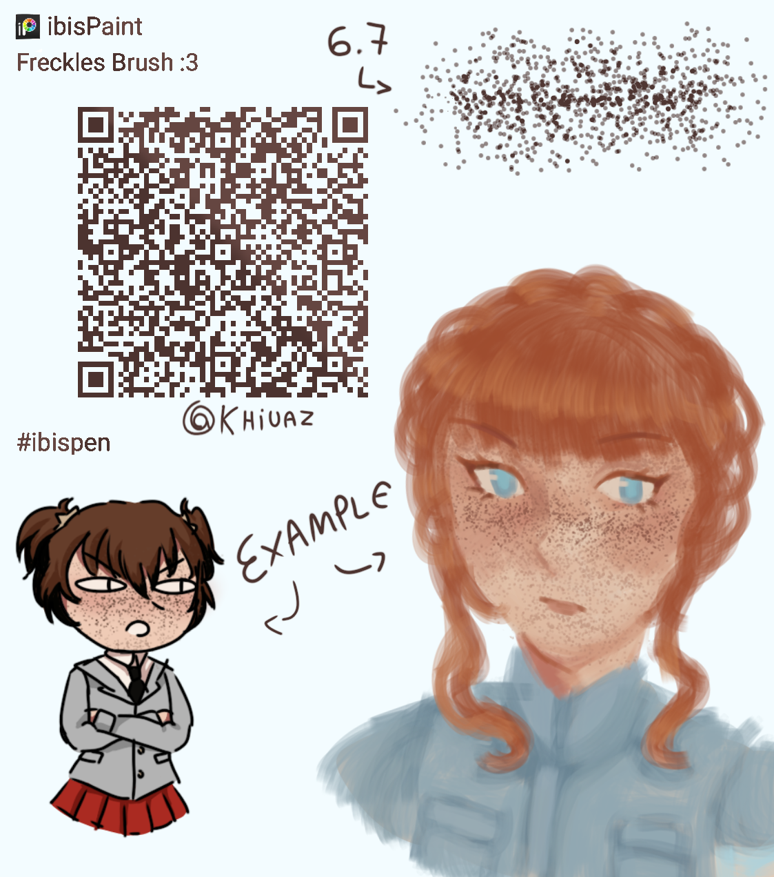 My freckles brush !! - ibisPaint