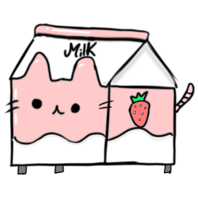 pusheen milk - ibisPaint