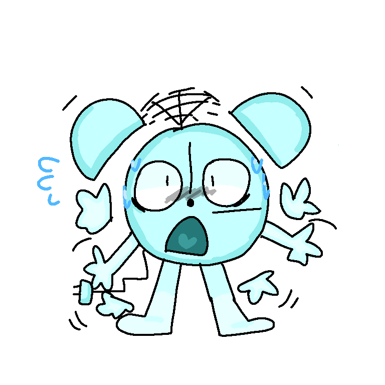 scared clock - ibisPaint