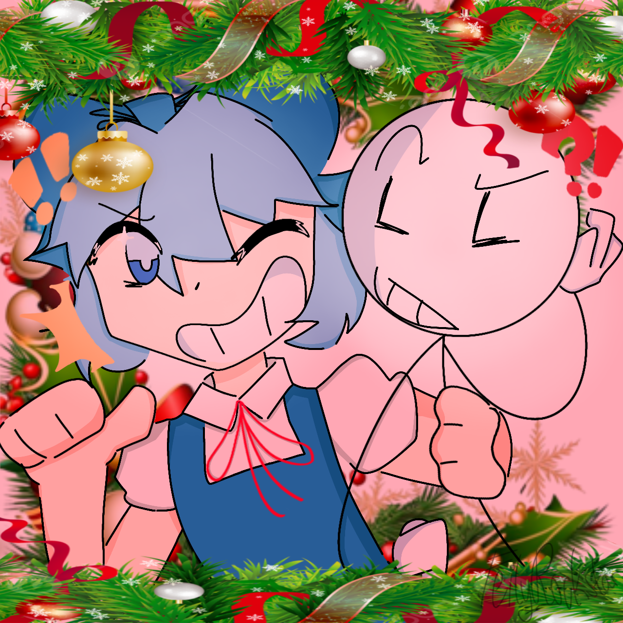 Cirno and Henry (Crossover AU) - ibisPaint