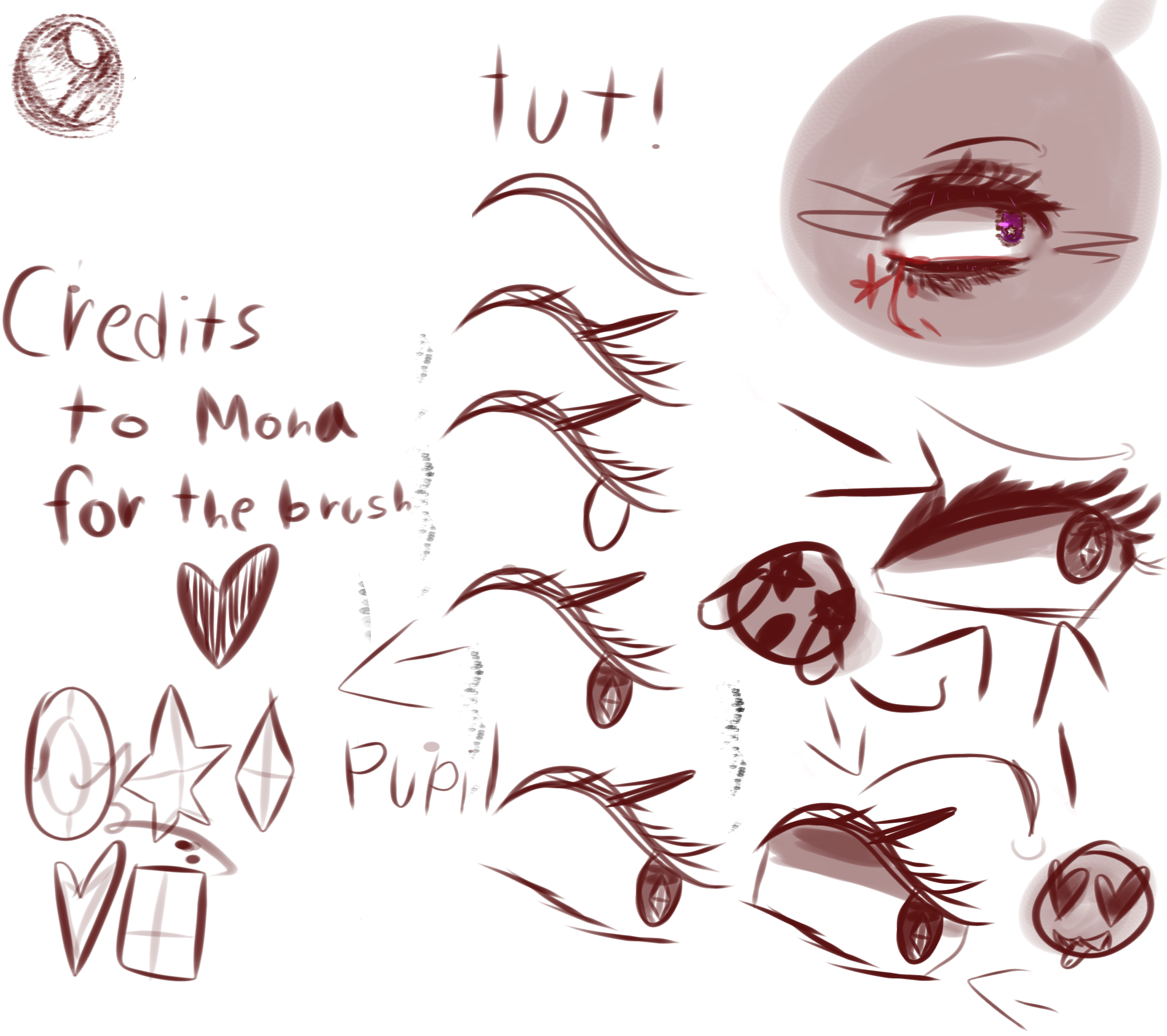 tut how to make beauty eye - ibisPaint