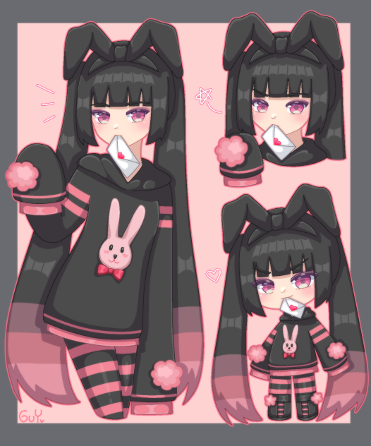 Bunny Two Tone #1 - ibisPaint