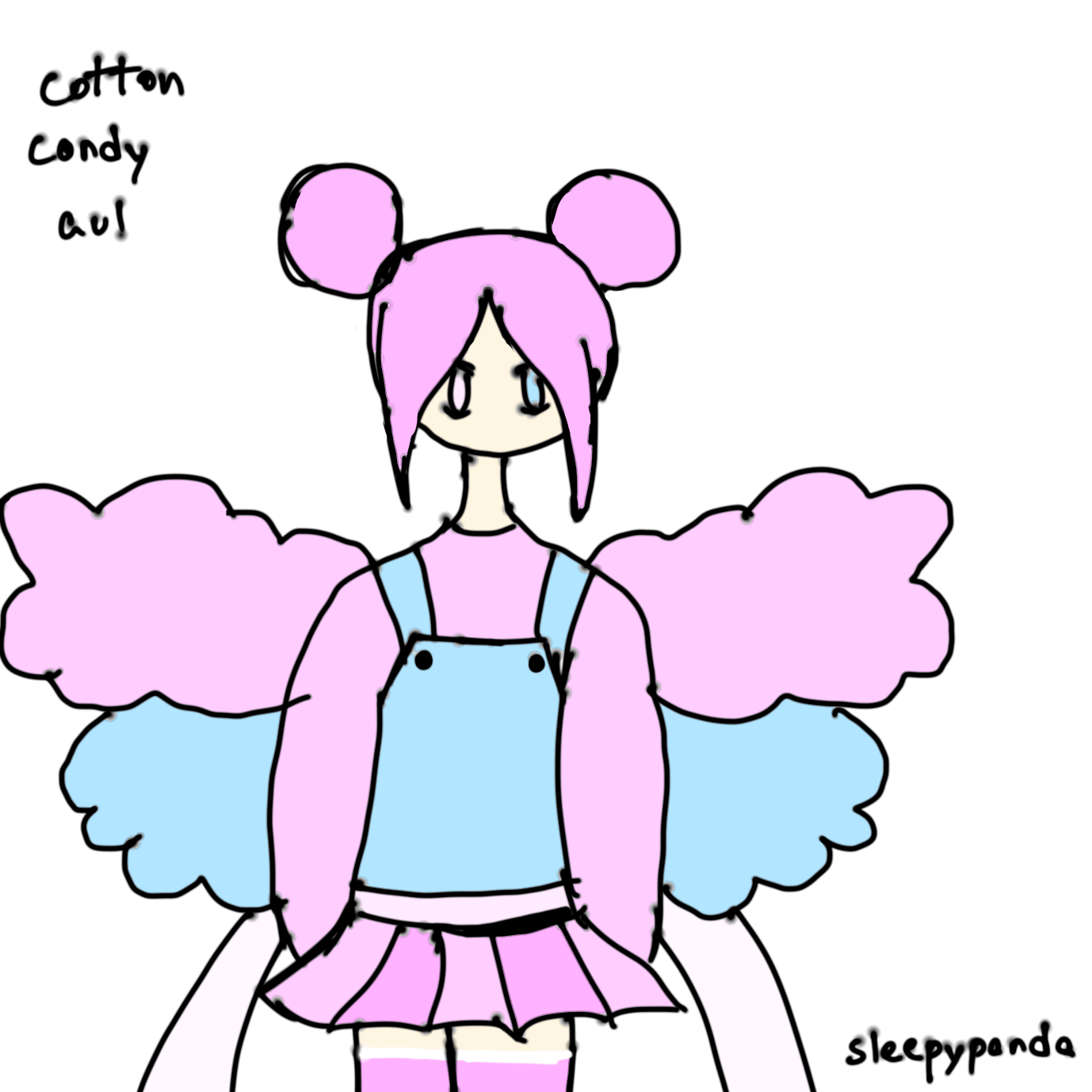 cotton candy au redraw! - ibisPaint