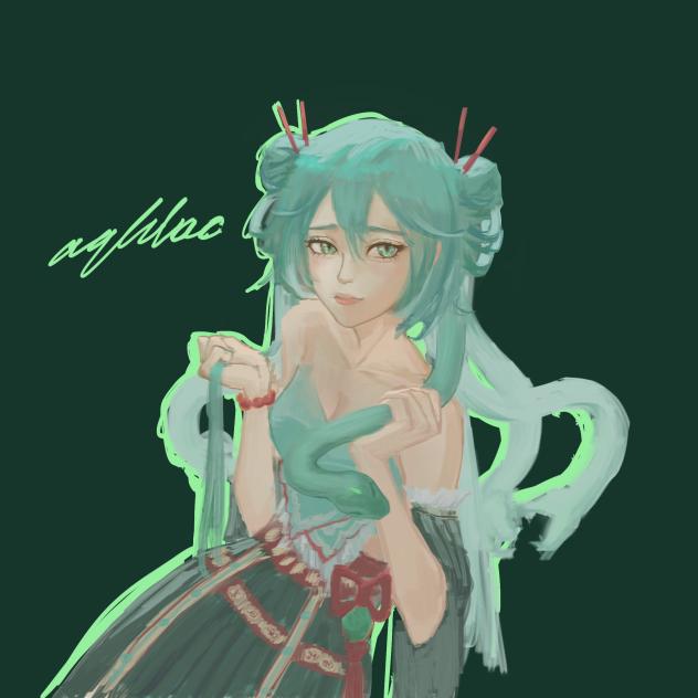 Miku year of the snake - ibisPaint