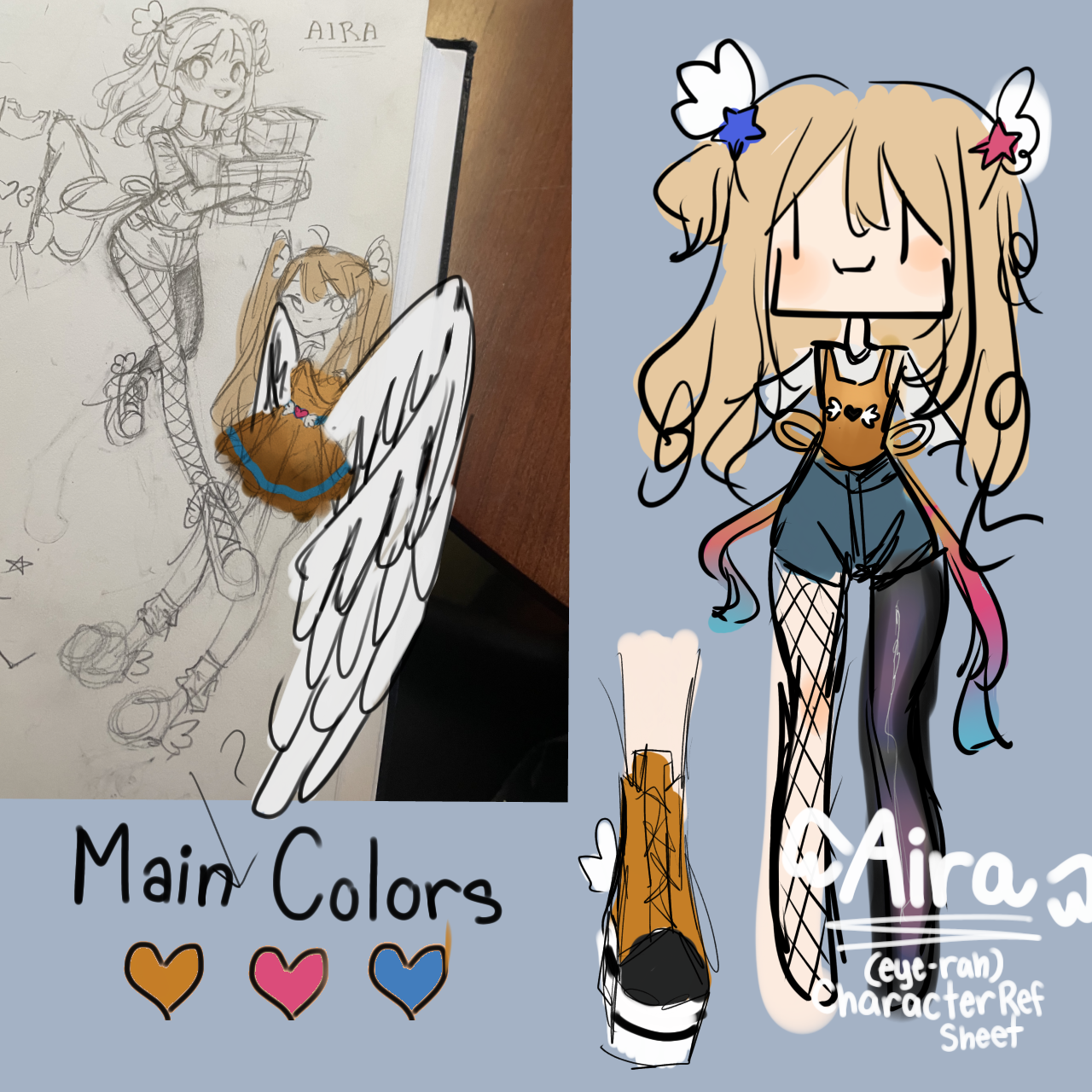 Aira - Character Reference Sheet - ibisPaint