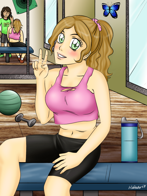 Sara Dekker's Gym Selfie - ibisPaint