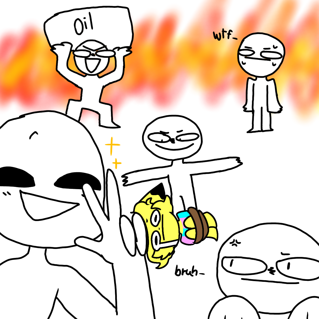 this is fine collab - ibisPaint