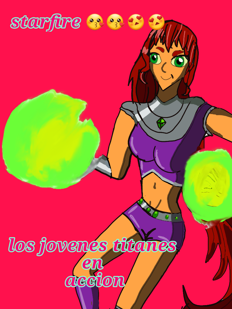 starfire los jovenes titanes en accion - ibisPaint