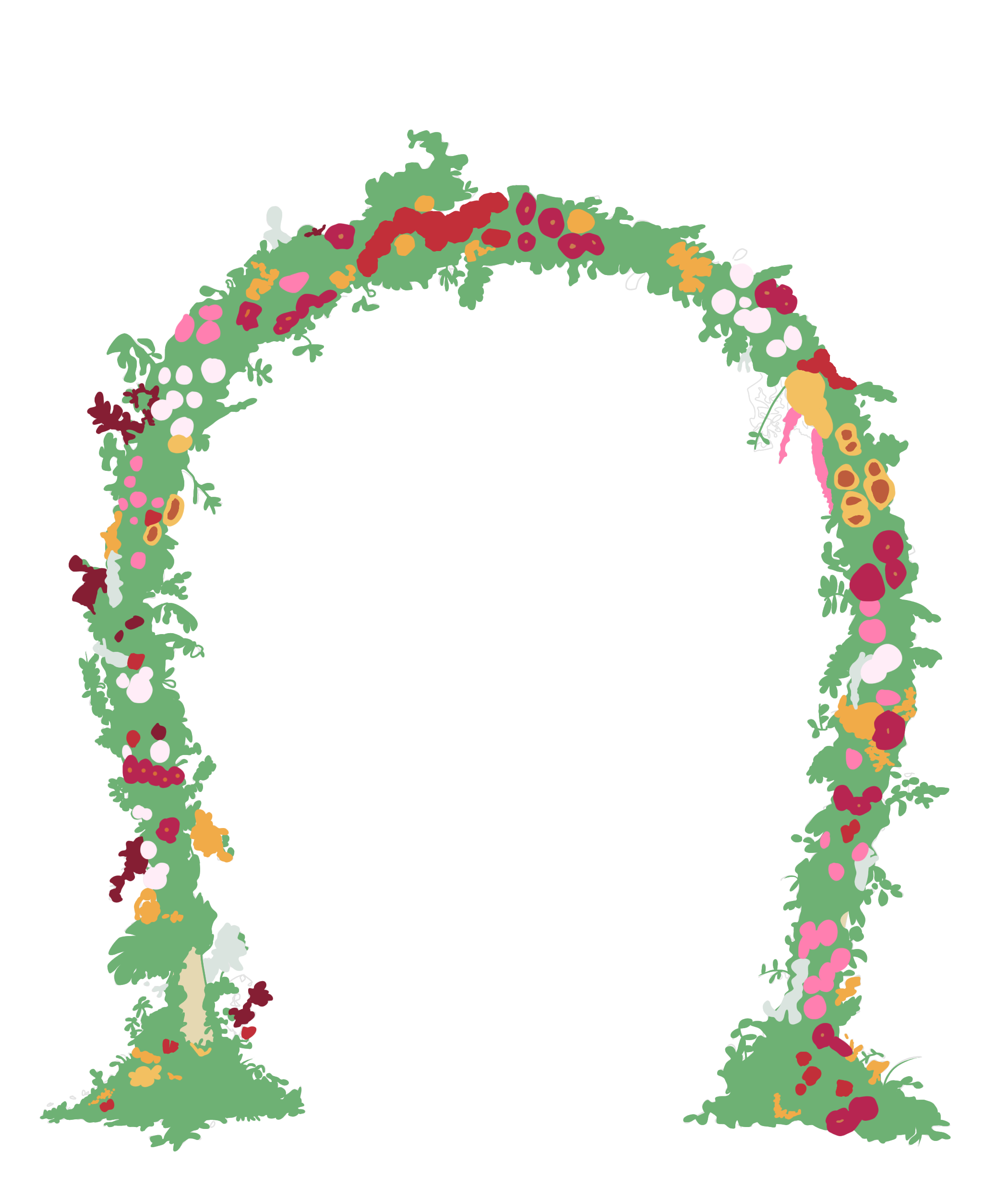 Minimalistic Flower Arc - ibisPaint