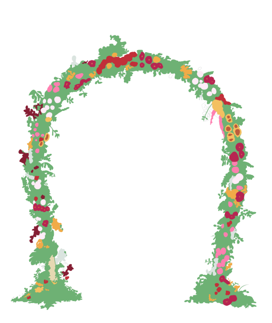 Minimalistic Flower Arc - ibisPaint