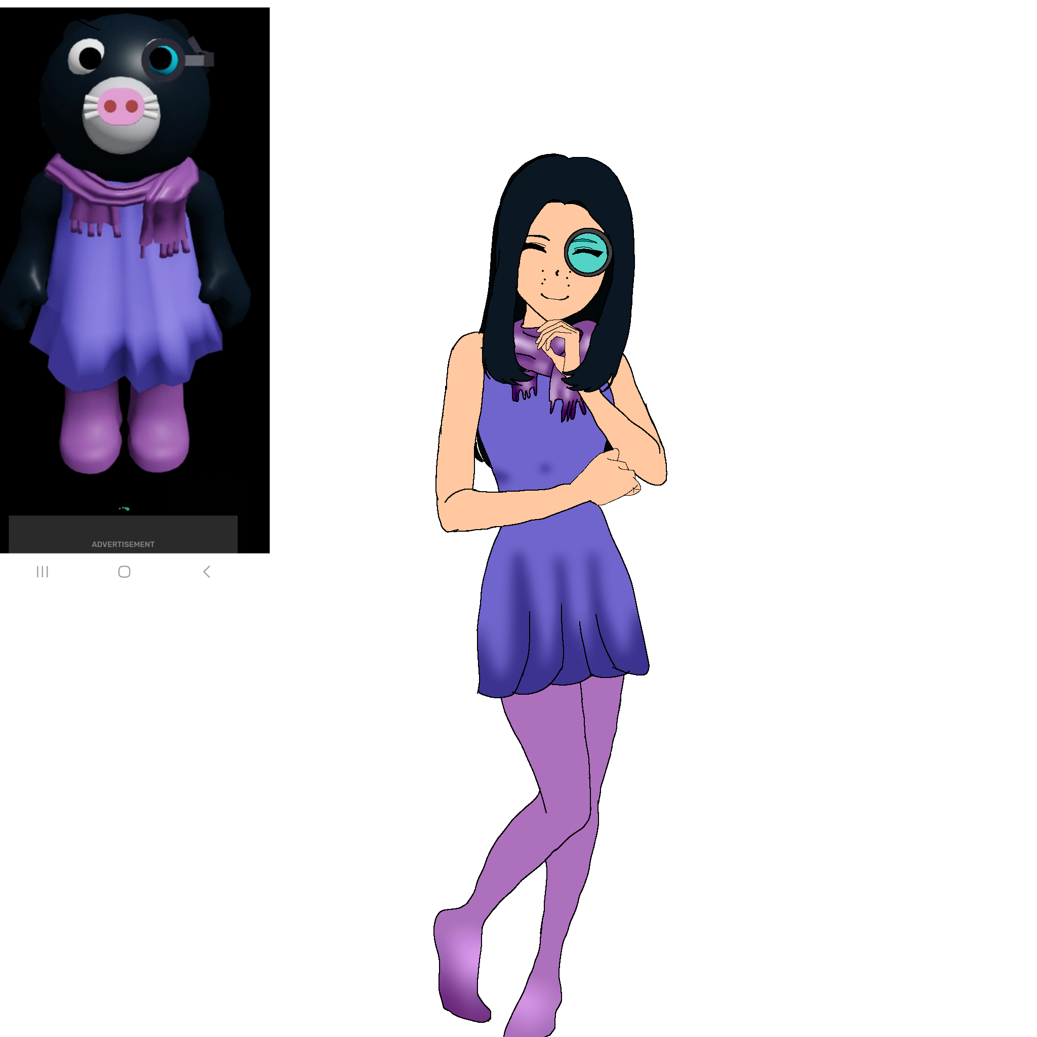 mimi(piggy) as a human! - ibisPaint