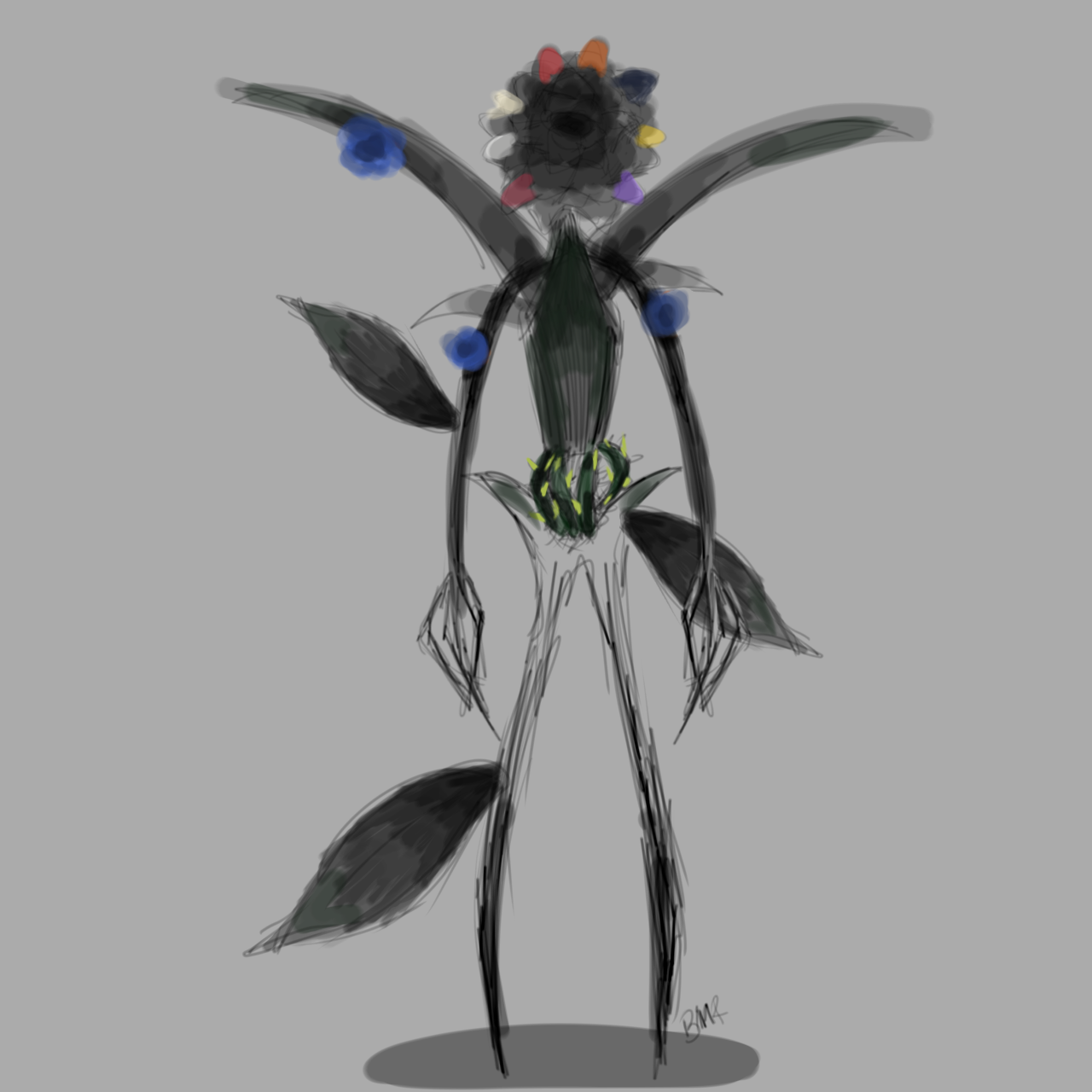 Black rose monster - ibisPaint