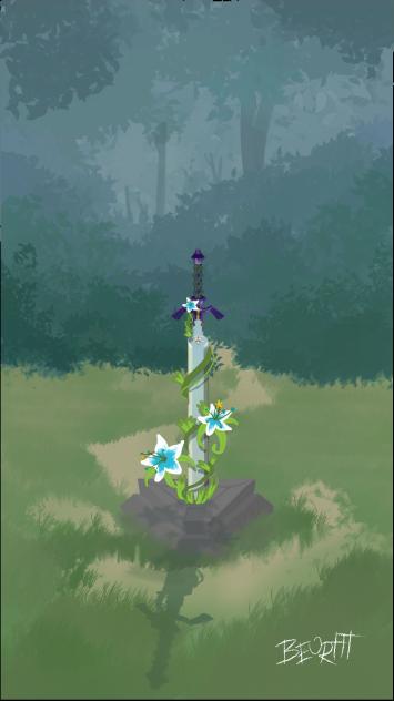 THE MASTER SWORD ZELDA - ibisPaint